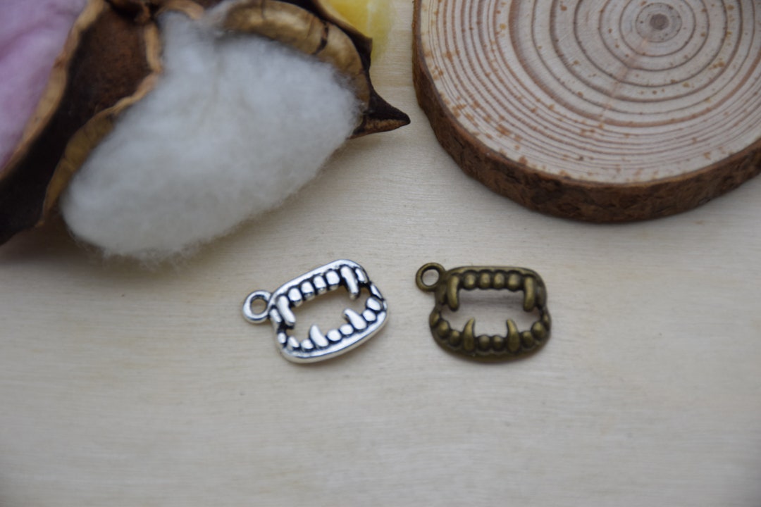 Metal Fangs Mouth Pendant,charm for Jewelry Making,diy Craft Supplies ...