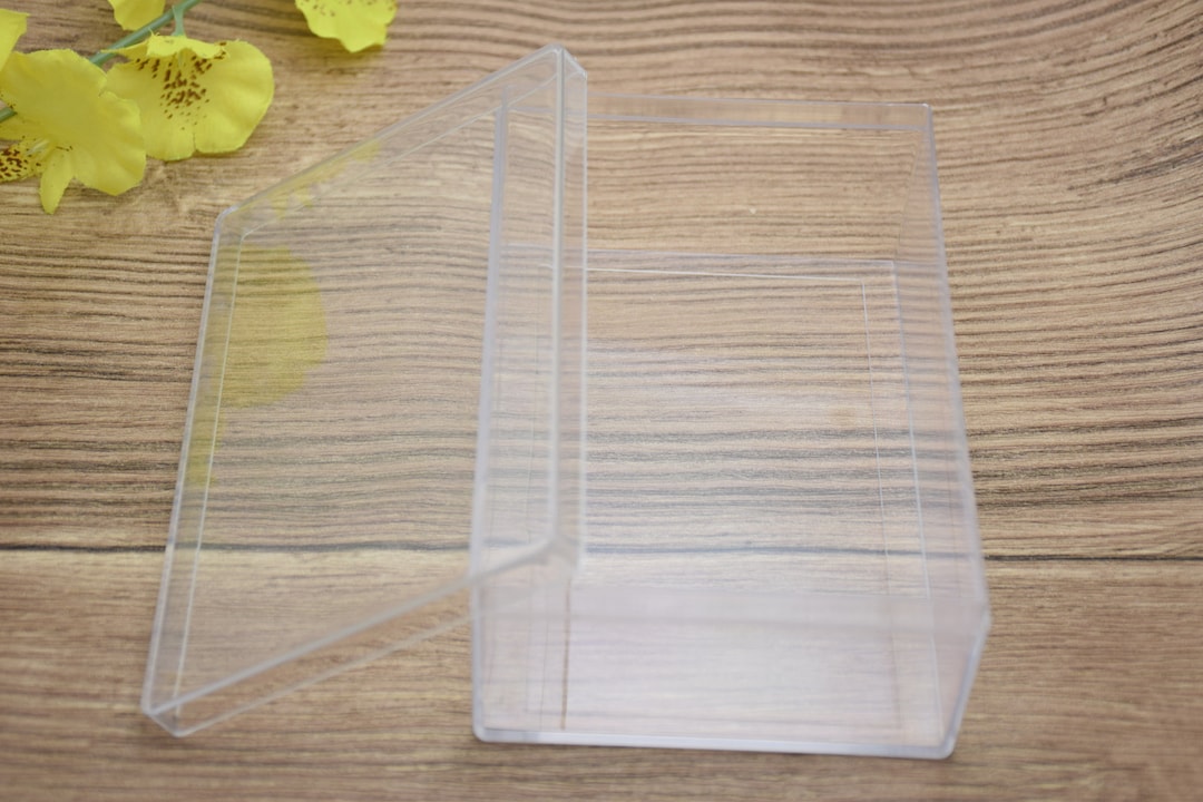 2pcs Rectangle Clear Plastic Box,transparent Plastic Box,container Box ...
