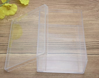 2pcs Rectangle Clear Plastic Box,transparent Plastic Box,container Box ...