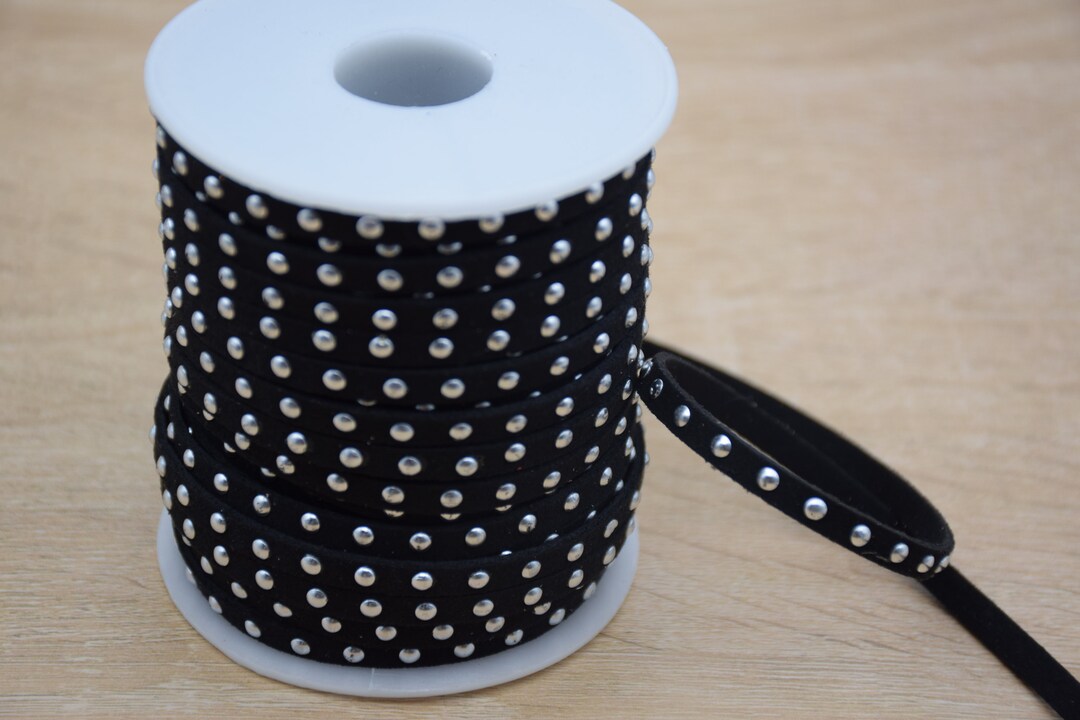 20yard 5mmx2mm Flat Faux Black Suede Leather Cord, DIY Cord Supplies ...