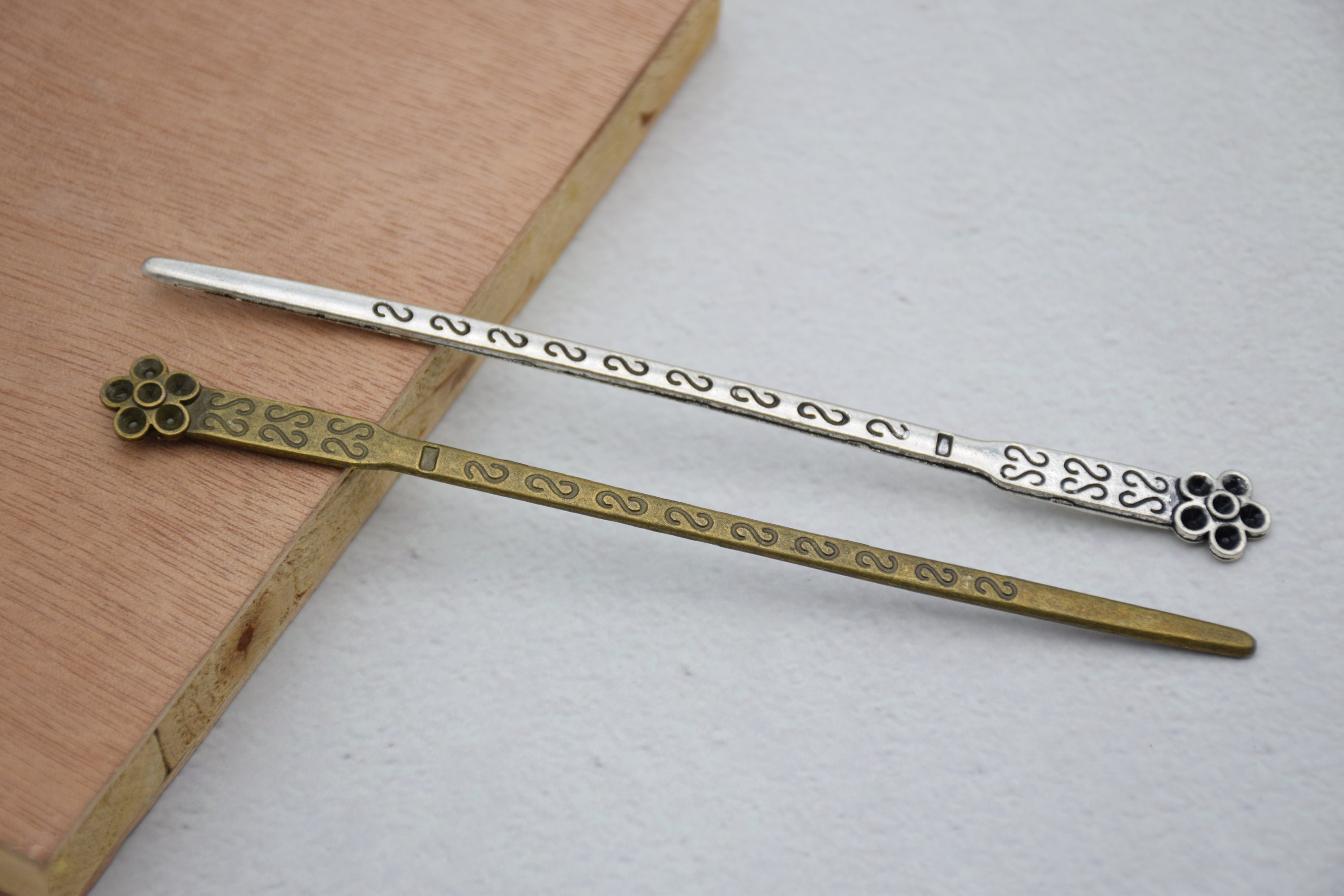 10 Metal Hair SticksFlower Hair SticksFloral Hair | Etsy