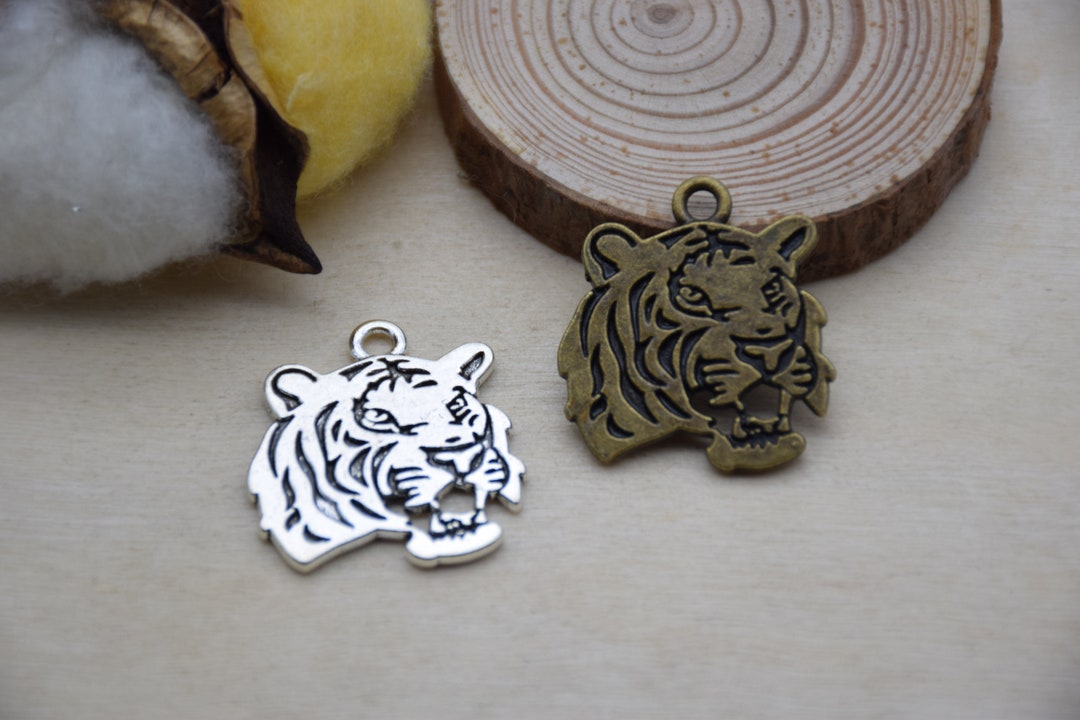 Metal Tiger Head Pendant,charm for Jewelry Making,diy Craft Supplies ...