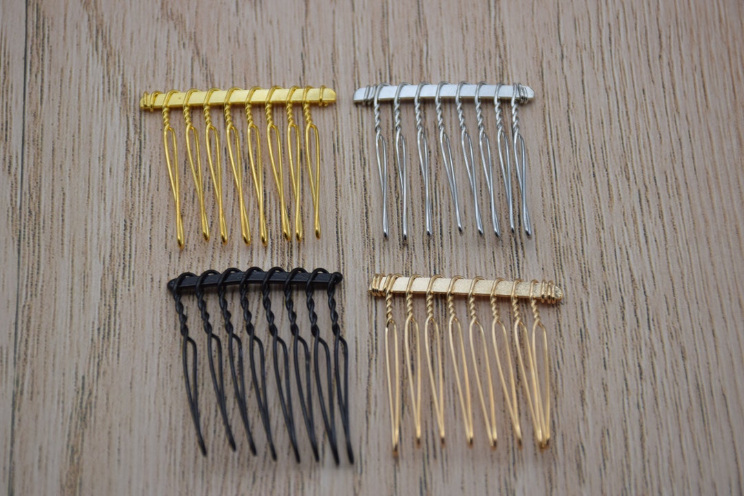20 Metal Hair Combs,wire Combs,wedding Bridal Combs,hair Accessory,head ...