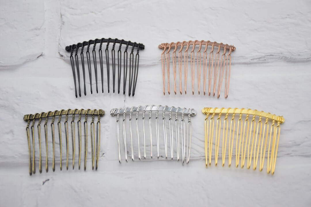 20 Metal Hair Combs,wire Combs,wedding Bridal Combs,hair Accessory,head ...