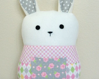 Patchwork Bunny Tooth Fairy Pillow Rabbit Plush Toy Stuffed | Etsy