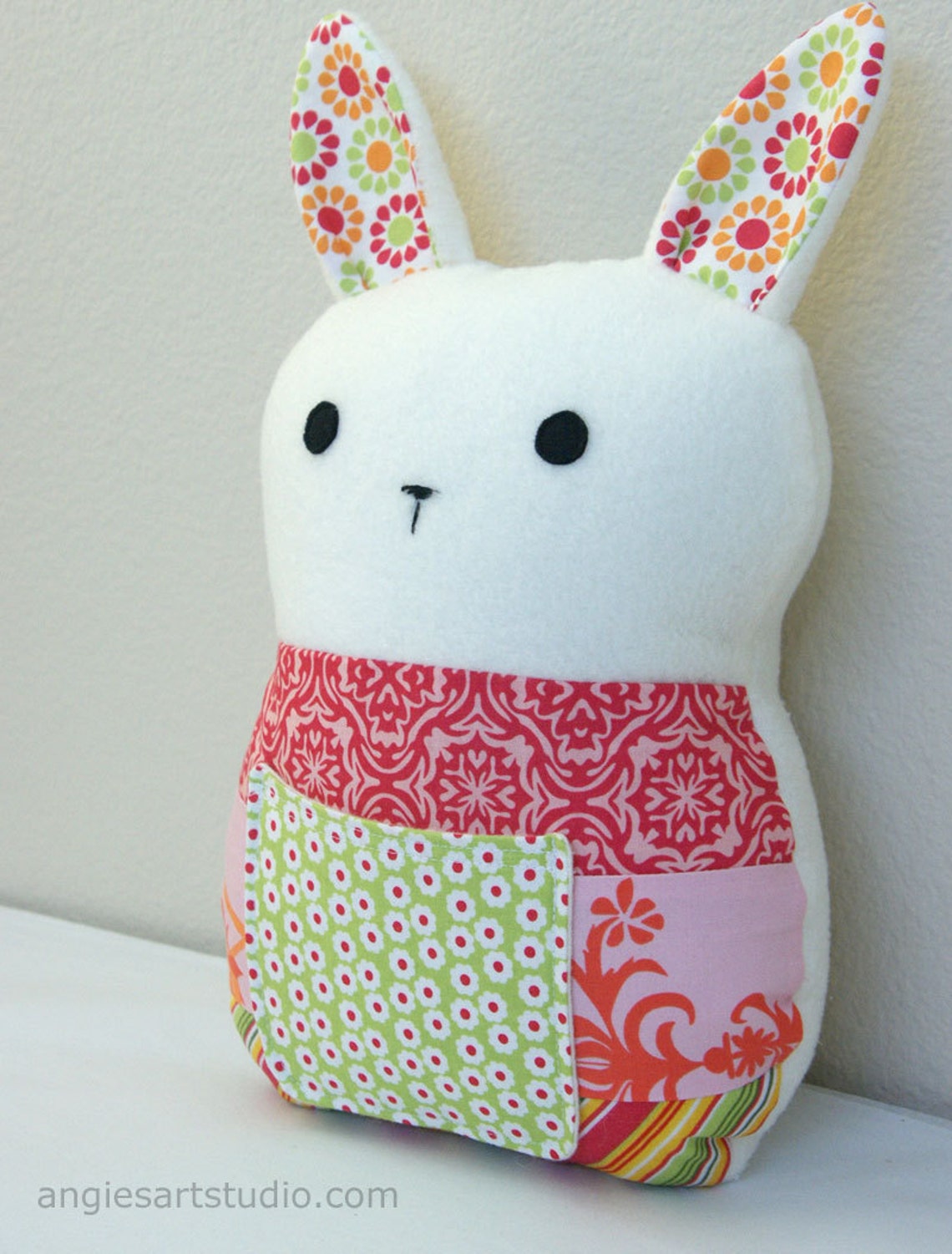 Patchwork Bunny, Tooth Fairy Pillow, Rabbit Plush Toy, Stuffed Animal ...