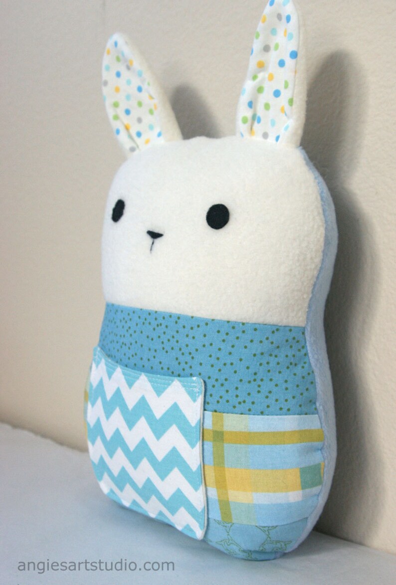 Patchwork Bunny Tooth Fairy Pillow Plush Bunny Stuffed - Etsy