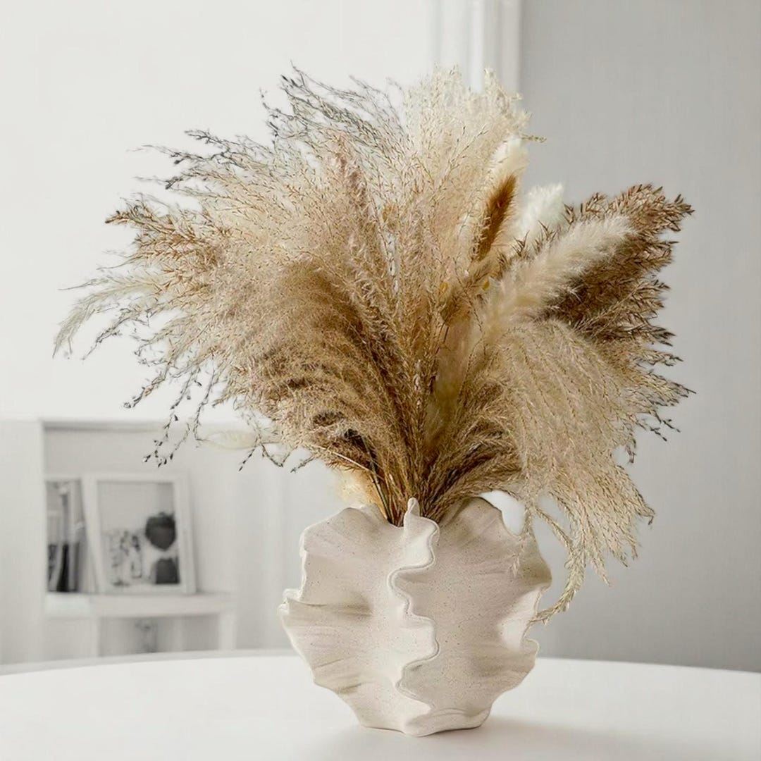 Ceramic Coral Vase, Coastal Home Decor, Textured Ocean-inspired Pottery ...