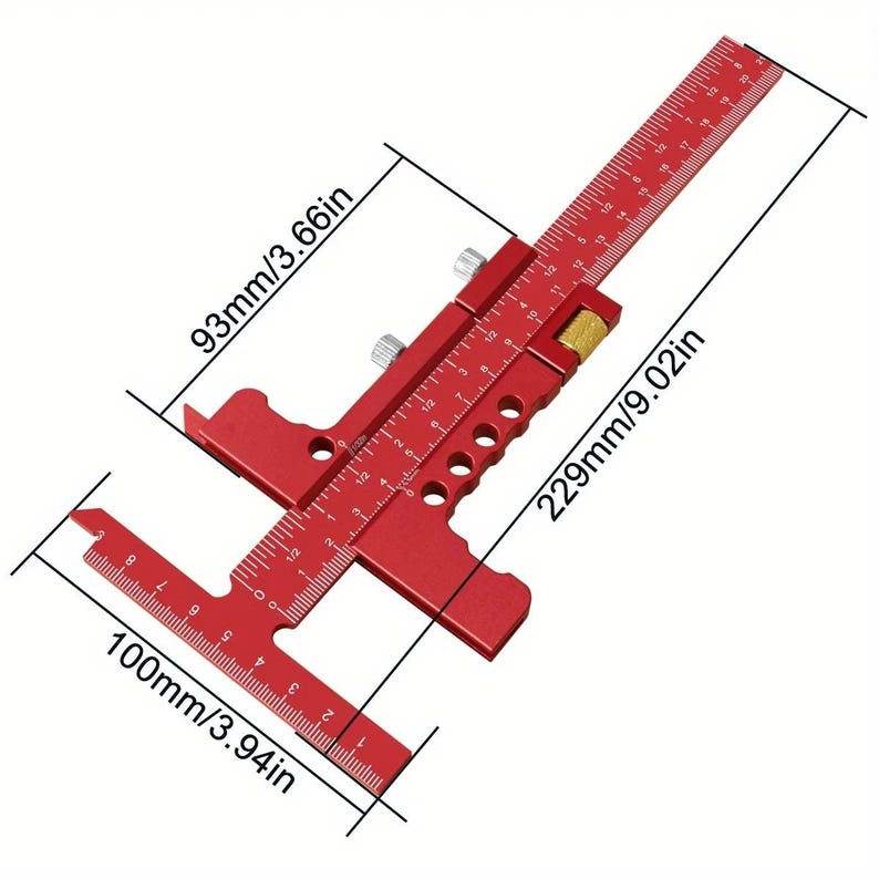 Precision Sliding Edge T-square Ruler | Adjustable Woodworking Scriber ...