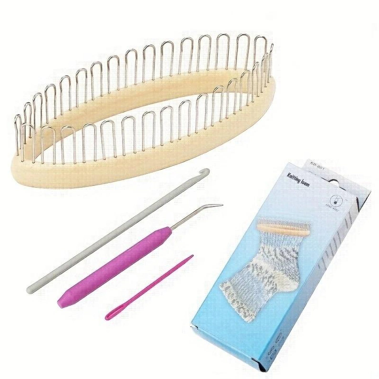 Sock Knitting Loom Kit: DIY Weaving Tool Set With Steel Extenders - Etsy