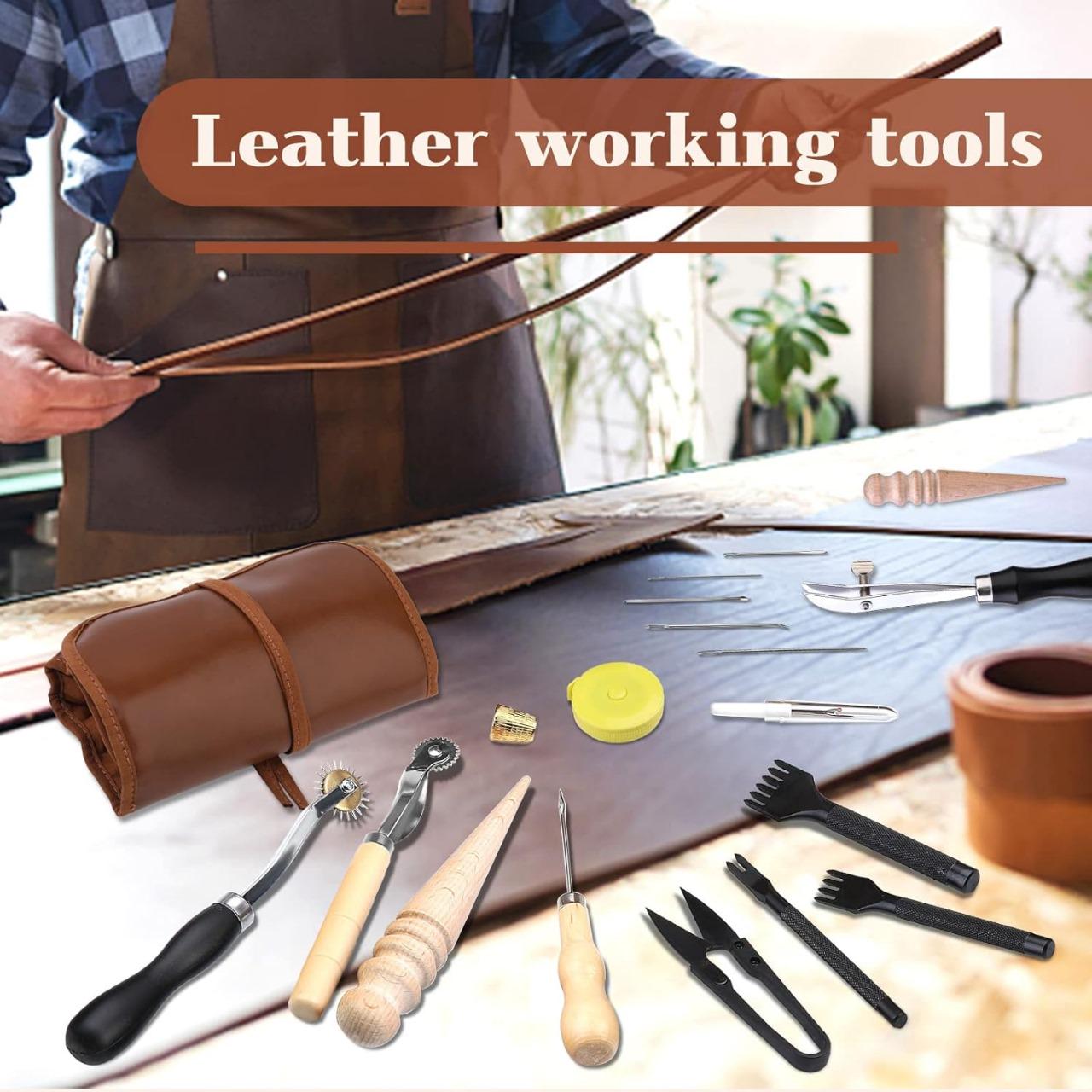 Leather Craft Tool Set: Hand Sewing, Stitching, Carving & Repair - Etsy