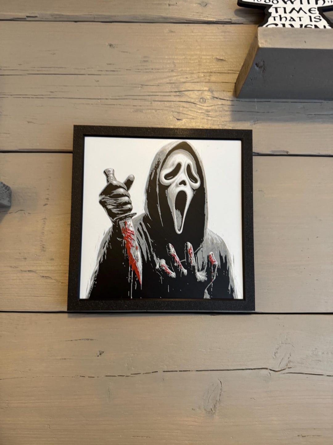 Ghostface Scream Wall Art - Etsy