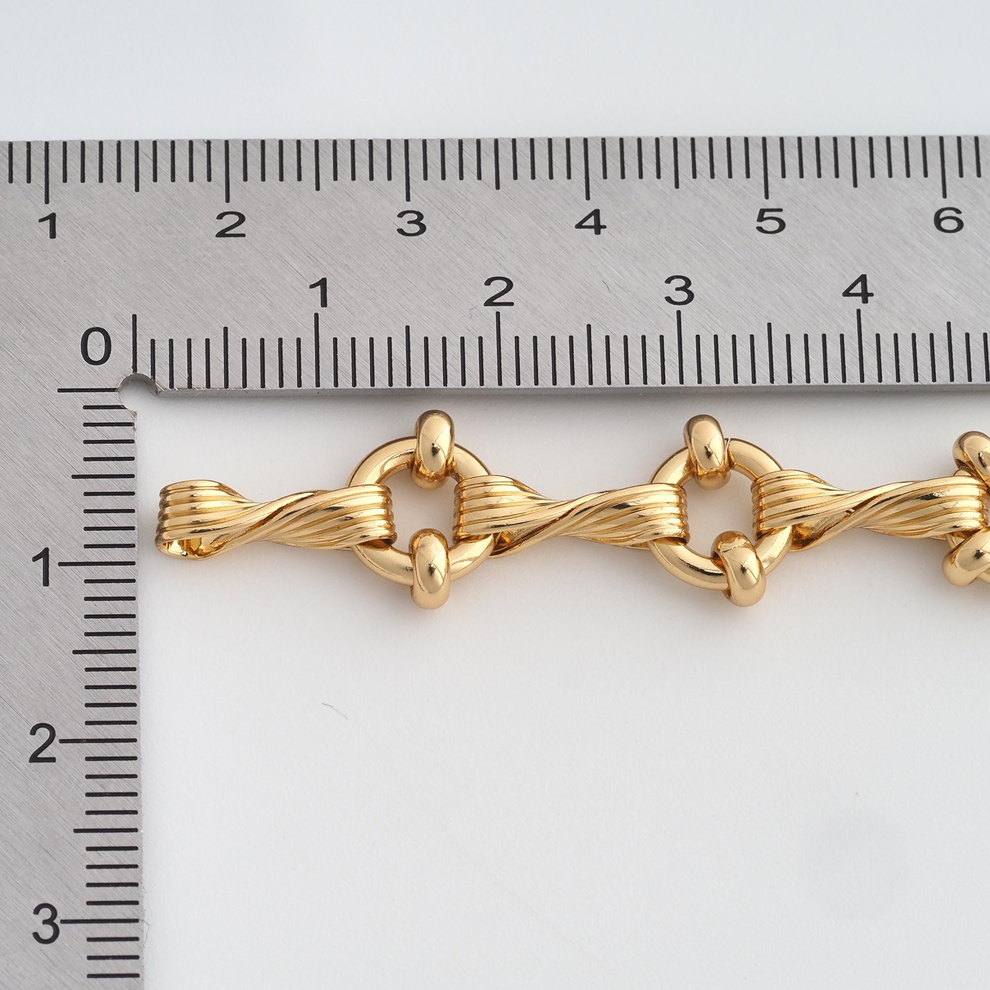 1 Meter Gold Figure 8 Chains,18k Gold Filled Semi Finished Chains for ...