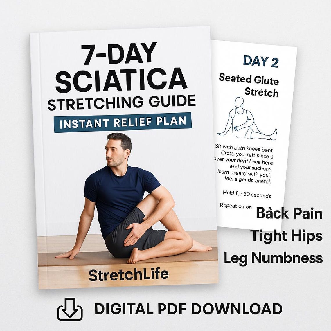 7-day Sciatica Stretching Guide | Relief for Back Pain & Tight Hips ...