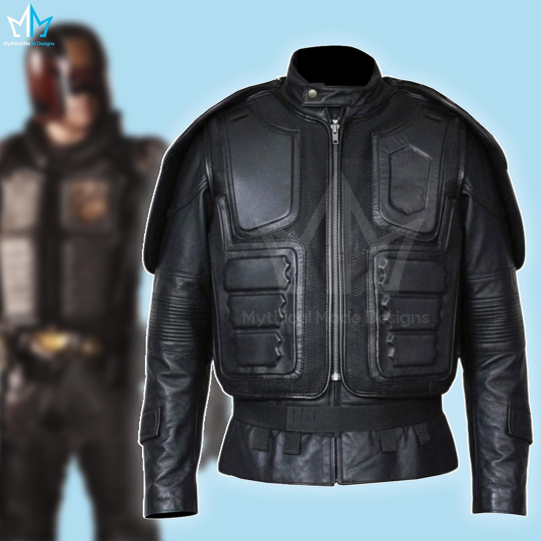 Real Leather Judge Dredd Jacket: Futuristic Sci-fi Cosplay Armor - Etsy