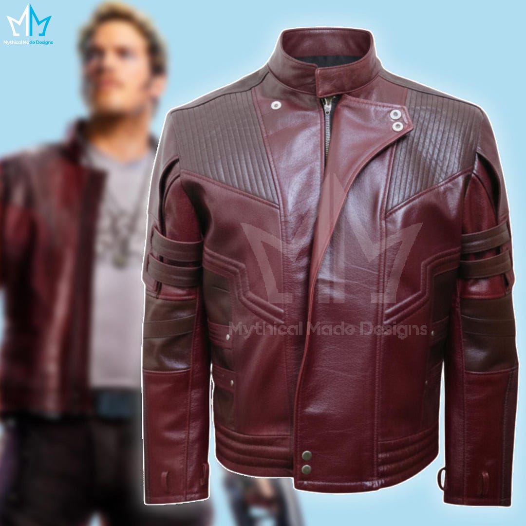 Star Lord Leather Jacket for Peter Quill Fans | Custom Leather Jacket ...