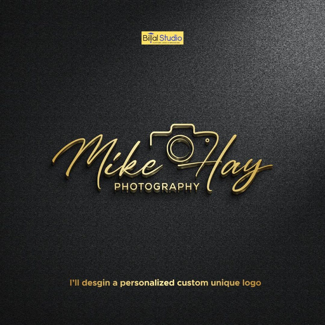 Personalized Photographer Logo Design - Elegant Minimalist Camera ...