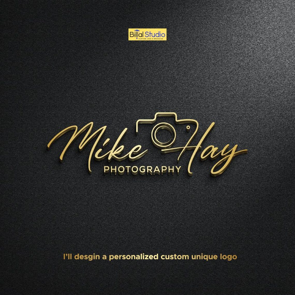 Personalized Photographer Logo Design - Elegant Minimalist Camera ...