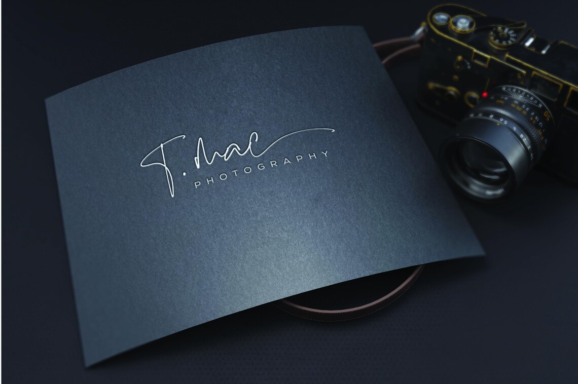 Elegant Photography Logo Design: Customizable Personal Branding - Etsy