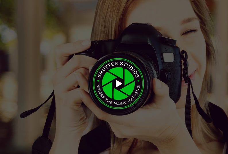 Personalized Minimalist Photography Logo: Elegant Camera Signature ...