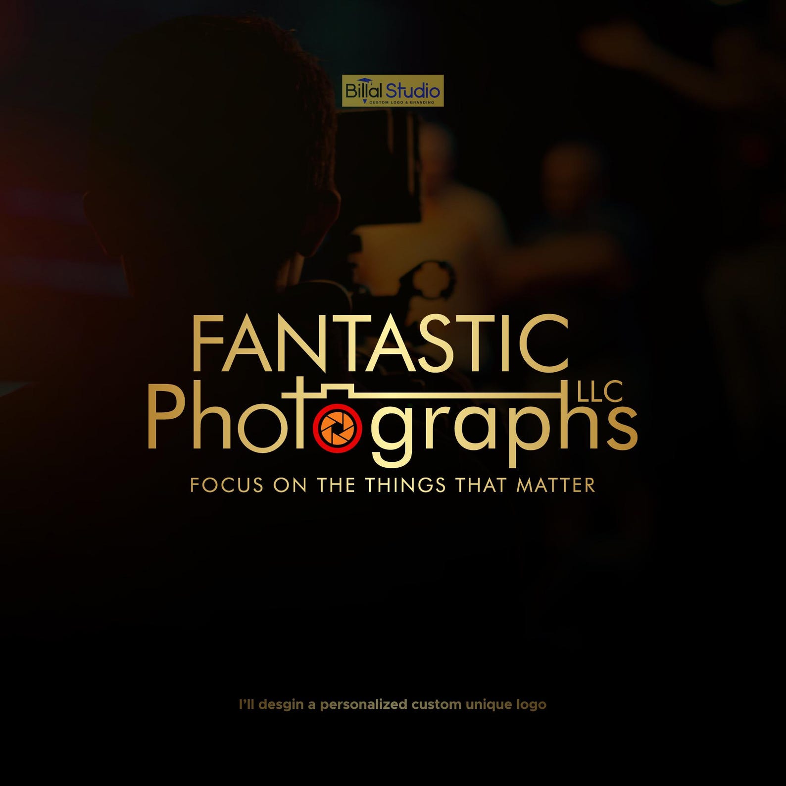Personalized Minimalist Photography Logo: Elegant Camera Signature ...