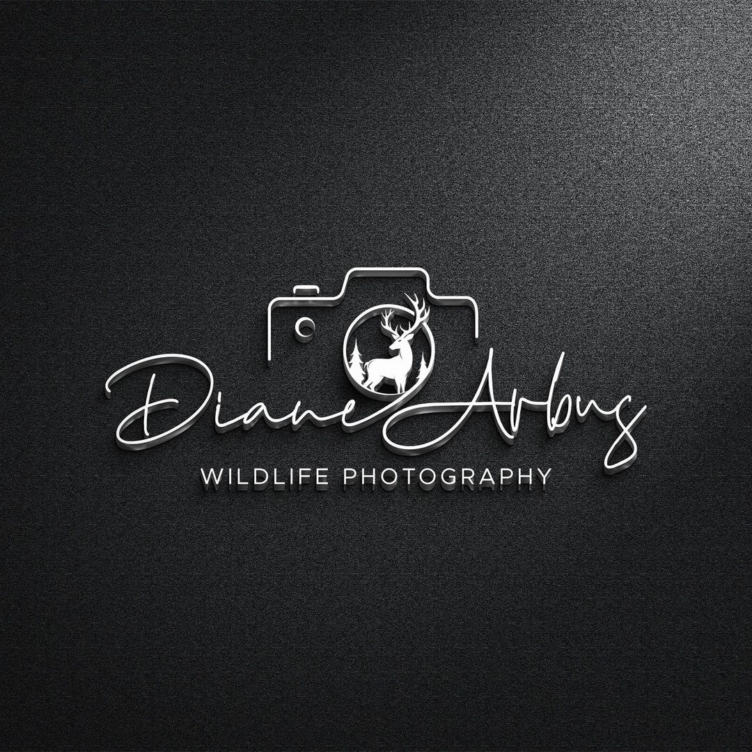 Custom Photography Logo Design – Elegant Wildlife Camera Watermark for ...