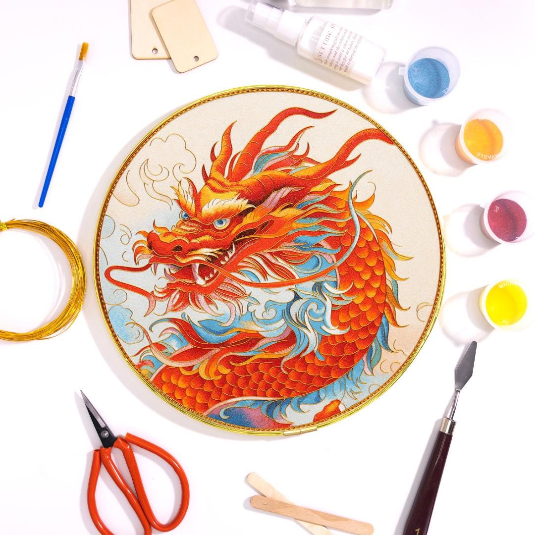 DIY Cloisonne Enamel Painting Kit: Beginner-friendly Craft, Home Decor ...