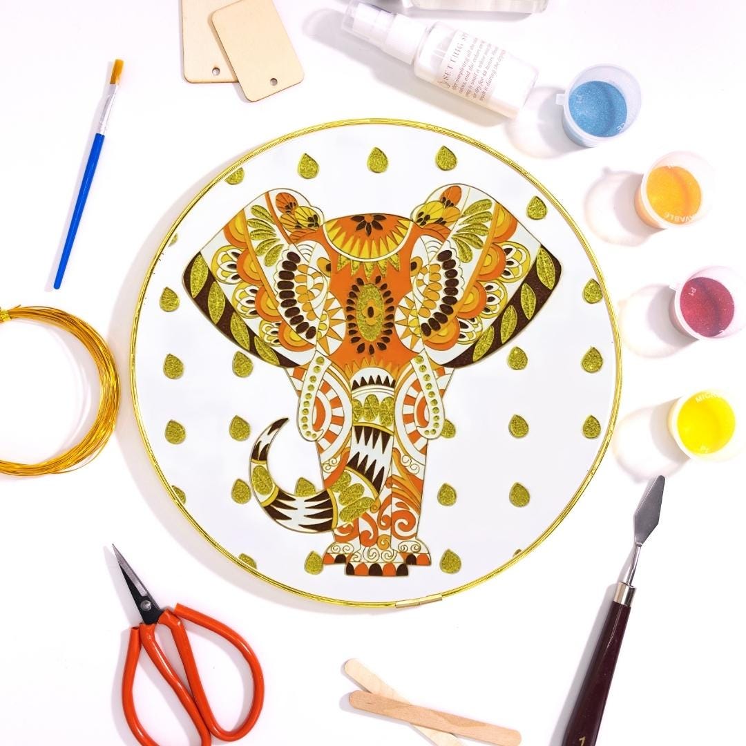 DIY Cloisonne Enamel Painting Kit: Beginner-friendly Craft, Home Decor ...