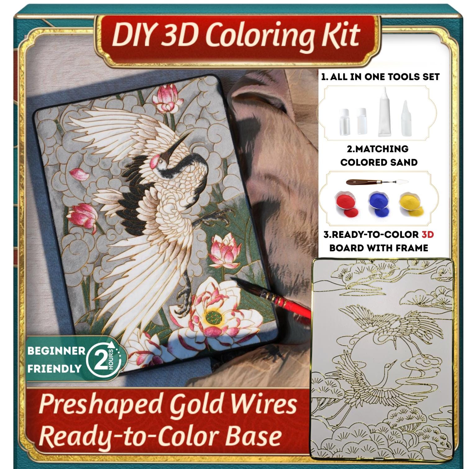 DIY Cloisonne Enamel Painting Kit: Beginner-friendly Craft, Home Decor ...