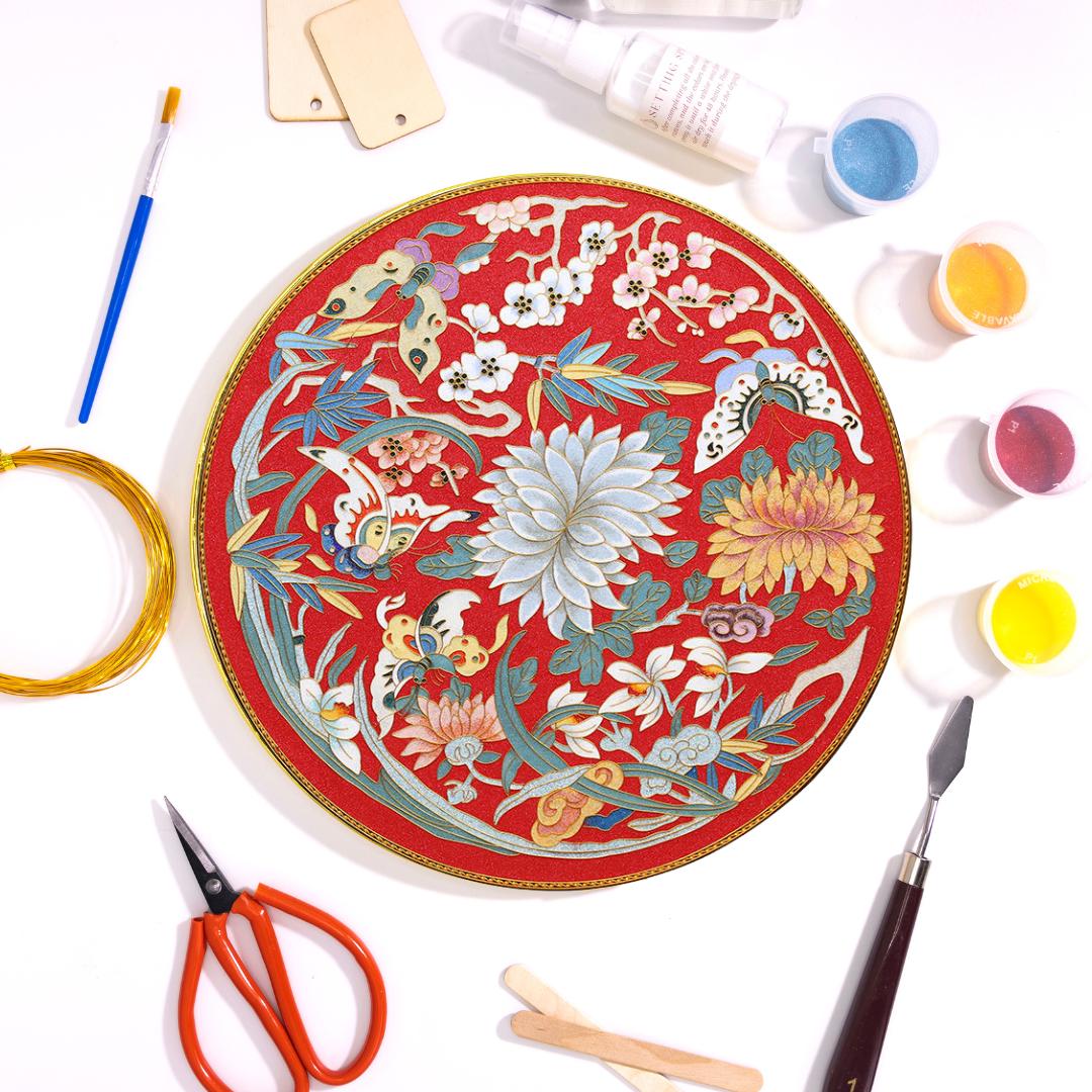 DIY Cloisonne Enamel Painting Kit: Beginner-friendly Craft, Home Decor ...