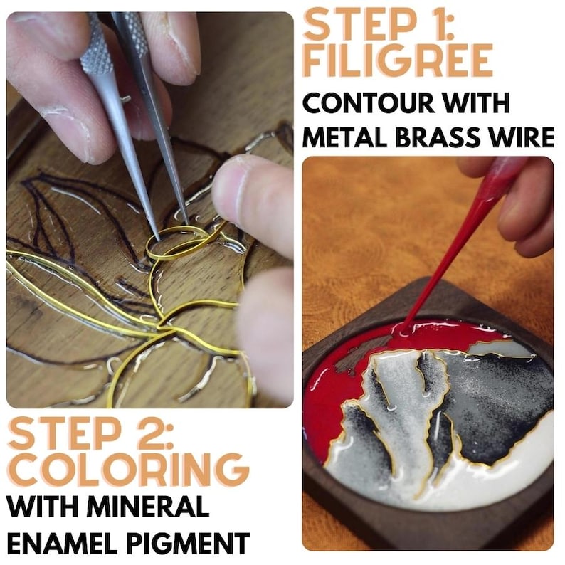 3D DIY Cloisonne Filigree Enamel Paint by Numbers Kit-all in One ...