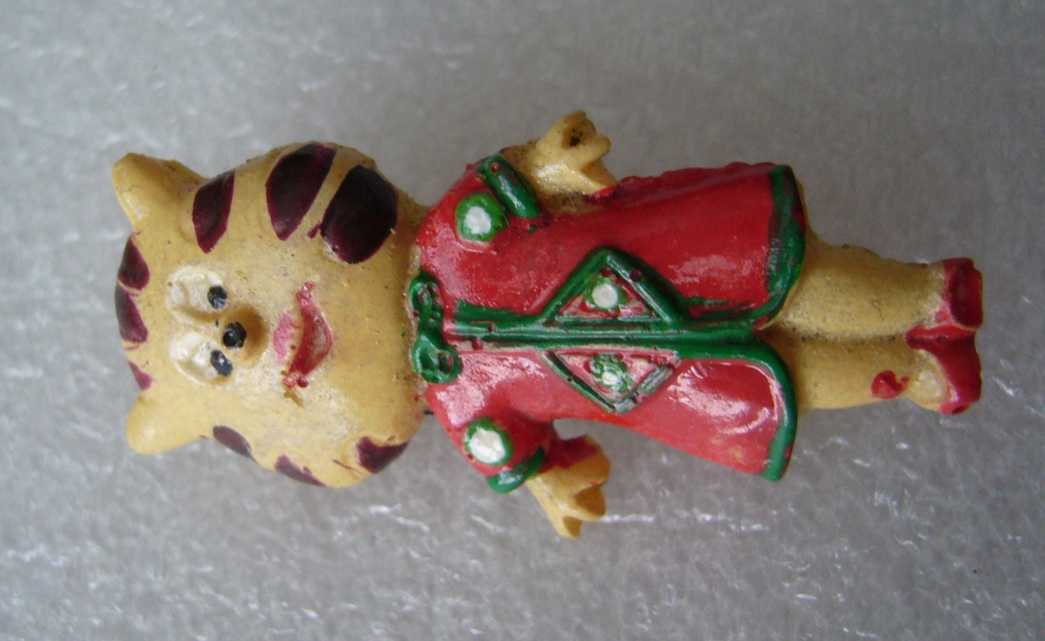 Vintage Hand Painted Early Plastic Cat Pin Brooch Bakelite Style - Etsy