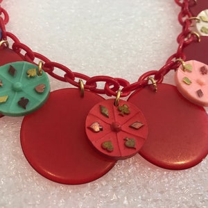 Vintage Galalith & Early Plastic Disks and Gambling Charms Necklace - Etsy