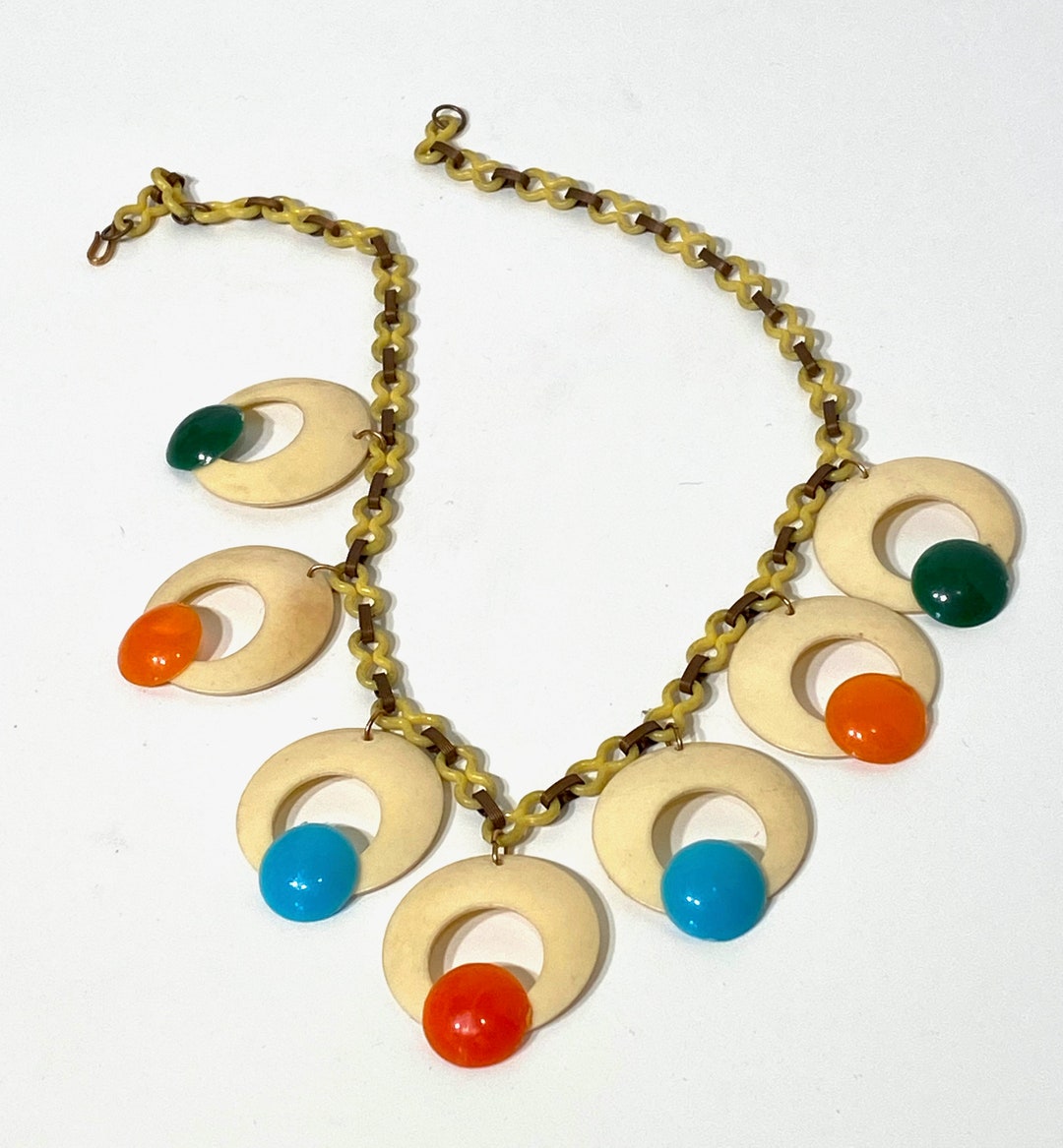 Vintage Art Deco Galalith Galalite and Early Plastic Multicolor ...