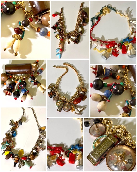 Vintage unusual and rare charms "forget me not" pin b… - Gem