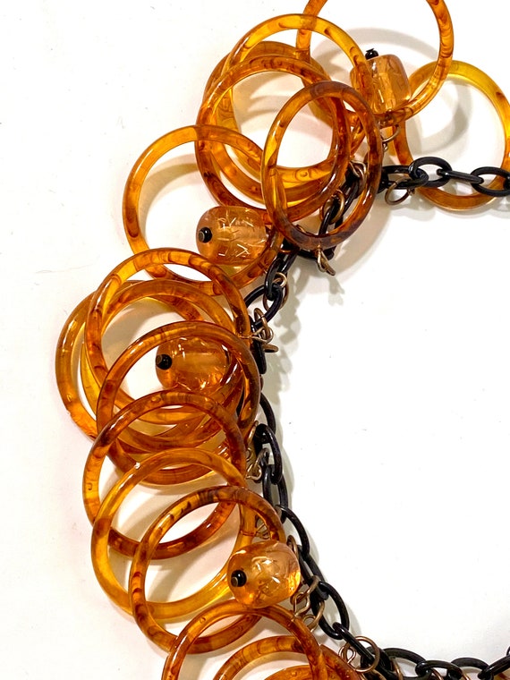 Vintage tortoiseshell or root beer color lucite festo… - Gem