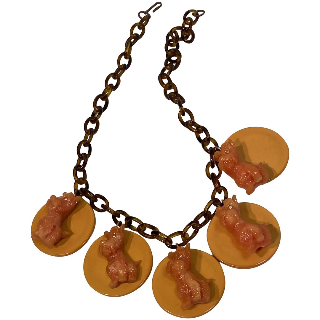 Vintage Bakelite and Early Plastic Scotty Dogs With Sparkling Eyes ...