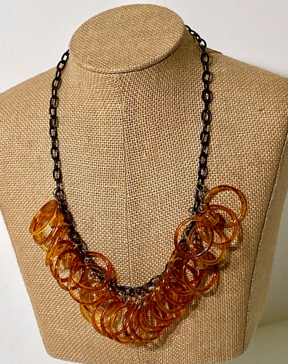 Vintage tortoiseshell or root beer color lucite festo… - Gem