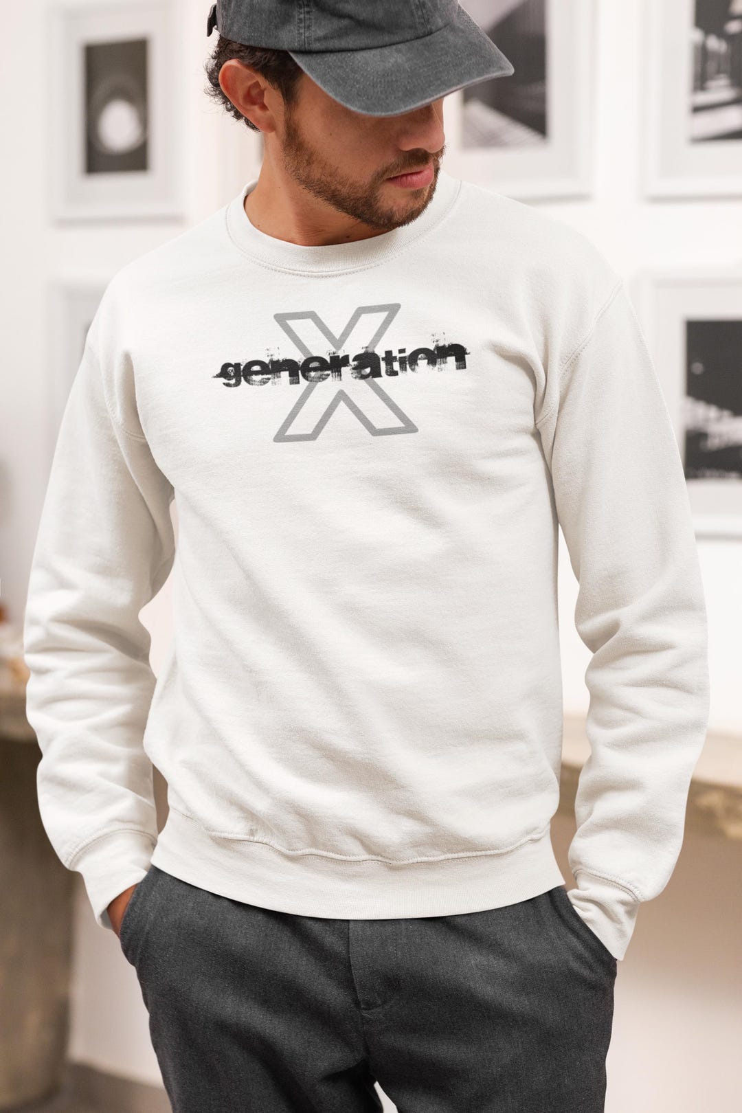 Gen X Grunge Sweatshirt: 90s Retro Crewneck Pullover - Etsy