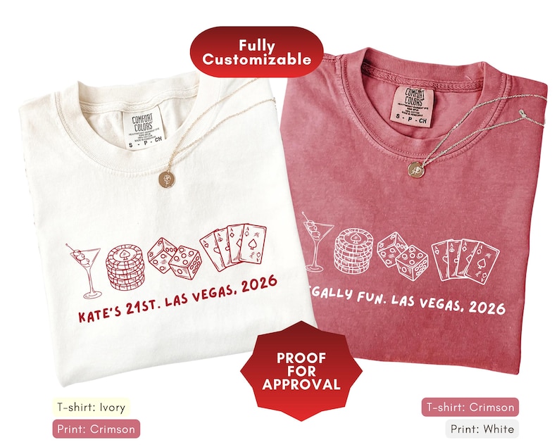 Las Vegas Custom Birthday Shirts, Vegas Girls Bday Trip, Custom ...