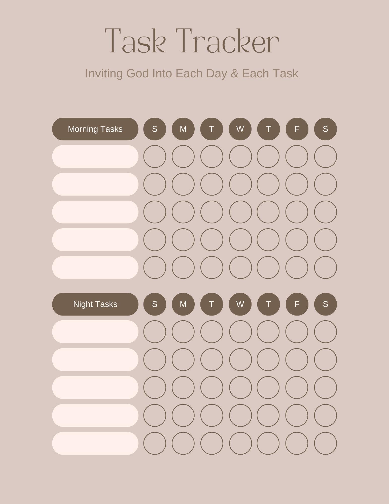 Faith-based Daily Planner | Printable PDF | Set Apart Stationery ...