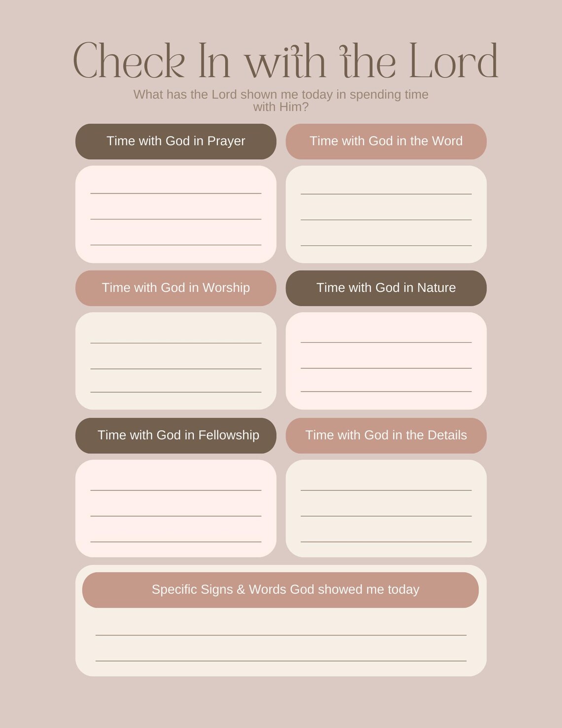 Faith-based Daily Planner | Printable PDF | Set Apart Stationery ...