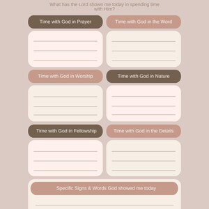Faith-based Daily Planner | Printable PDF | Set Apart Stationery ...