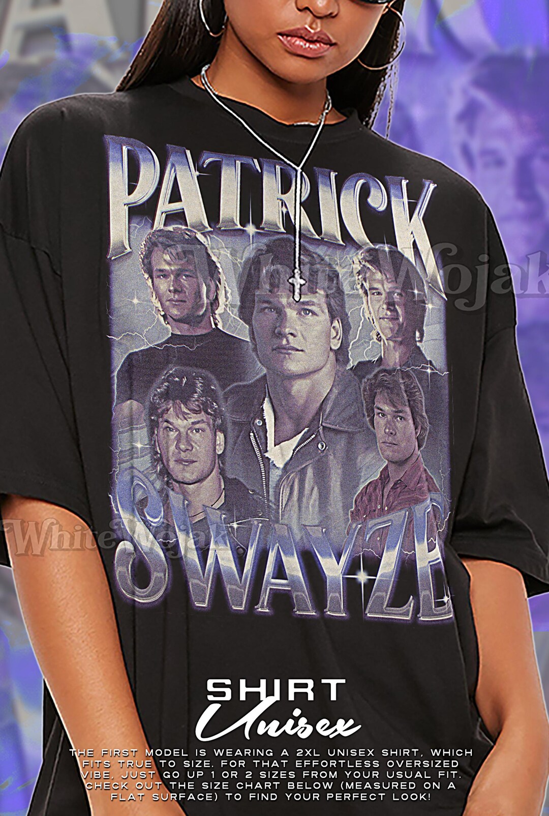 Patrick Swayze Shirt, Patrick Swayze 90s Vintage Retro Bootleg Shirt ...
