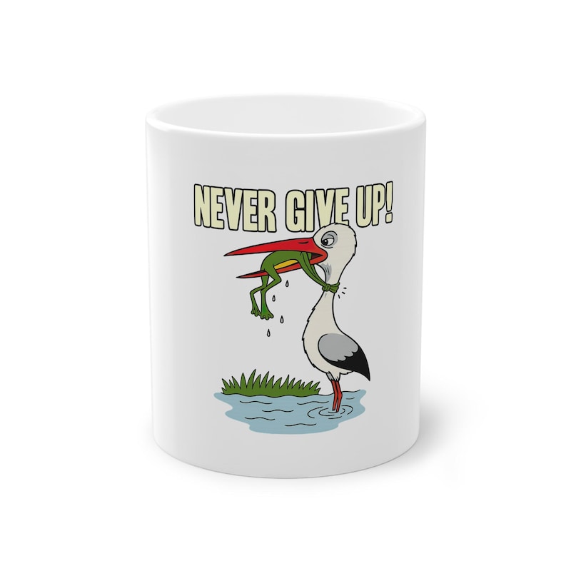 Never Give up Frog - Etsy