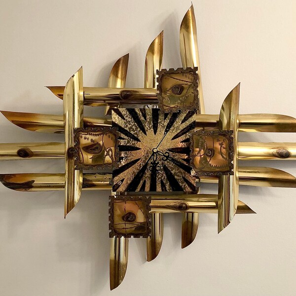 Brutalist Metal Art - Etsy