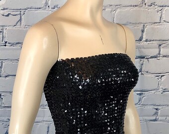 Sequin Tube Top | Etsy