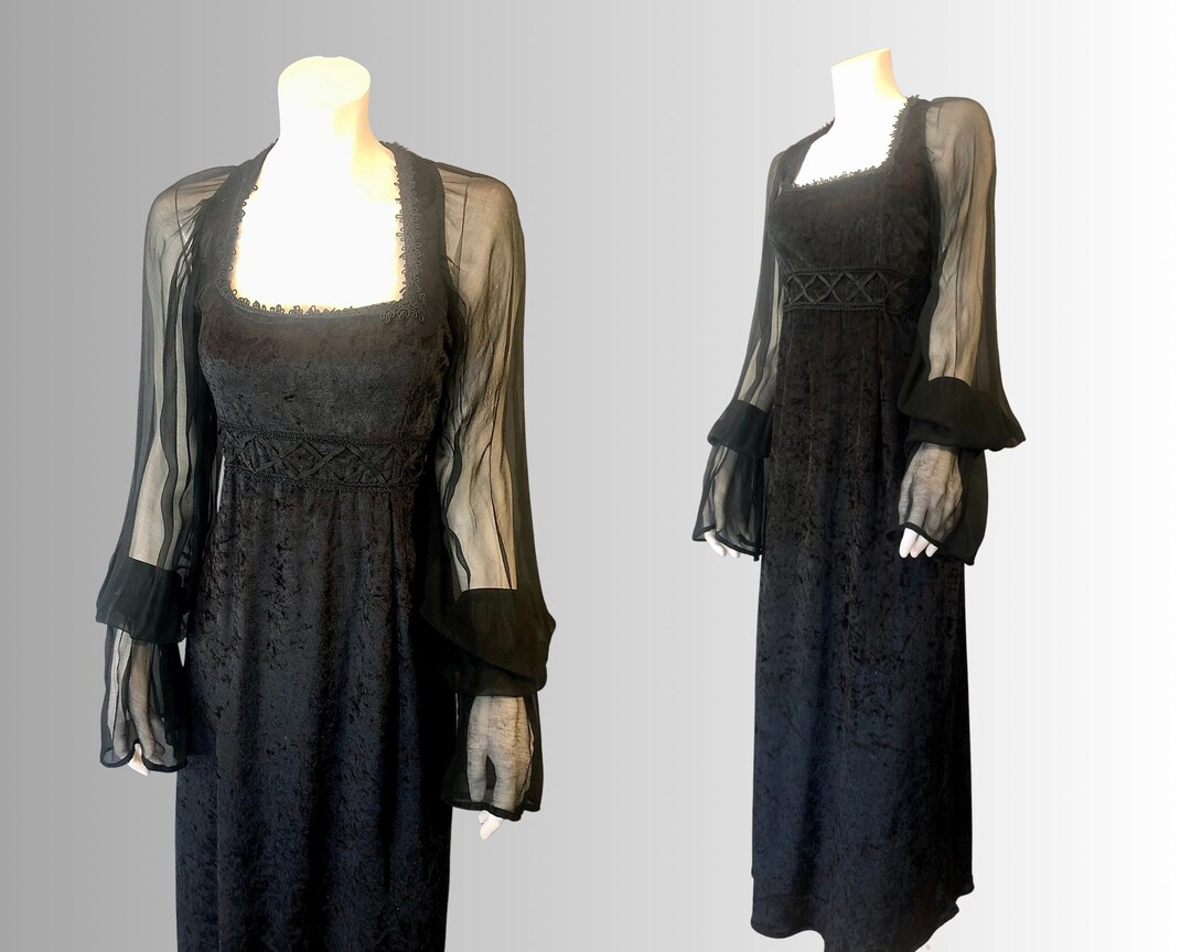 GOTHIC BELL Sleeve Renaissance Dress / Cosplay Costume / - Etsy