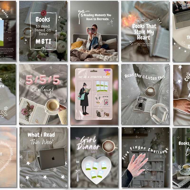 Trending Booktok Template - Etsy