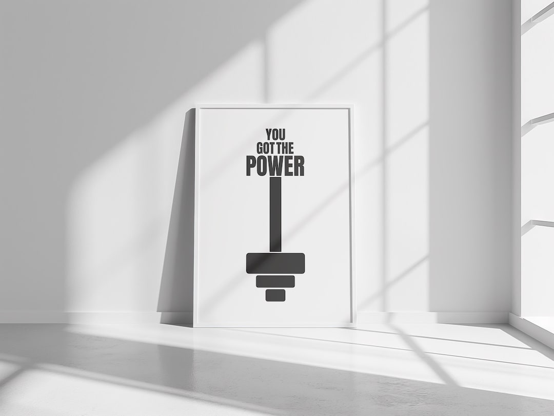You Got the Power Printable Poster, Motivational Gym Wall Art, Digital ...
